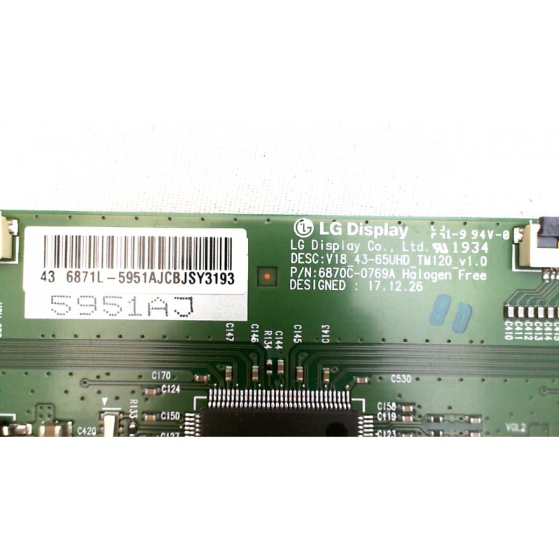 6871l-5951a Panasonic tcon board 6870c-0769A EL9461 za2k