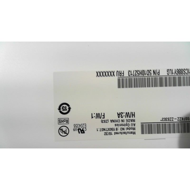 b156xtn07.1 AU Optronics LED panel 30 pin FW:1 HW:3a EL11244 za6e