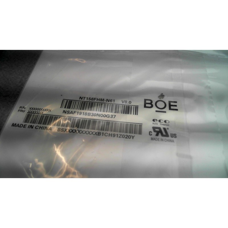 NT156FHM-N61 v8.0 BOE LED panel 30 pin EL10781 za6e
