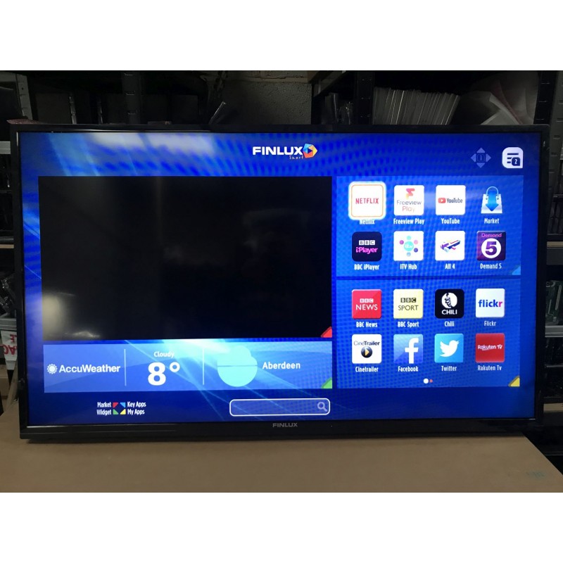 Finlux 50" LED TV 50-FFB-5522 fully working with stand but no remote EL6697